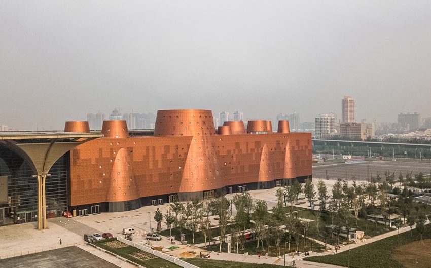 Museum In China Uses Thousands of Aluminum Panels in its Copper Colored ...