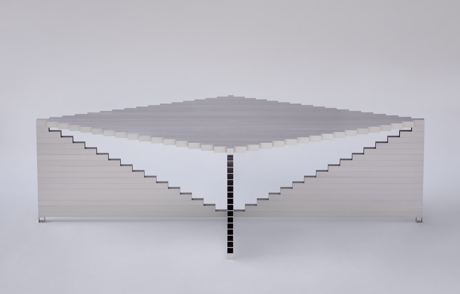 Mysterious Table Made from Square Aluminum Tubes - Light Metal Age Magazine