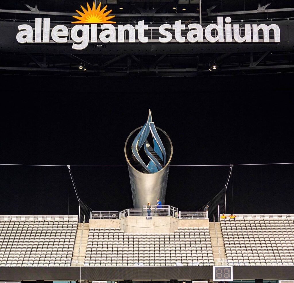 Raider's Al Davis Memorial Torch Clad in Aluminum is World's Largest 3D ...